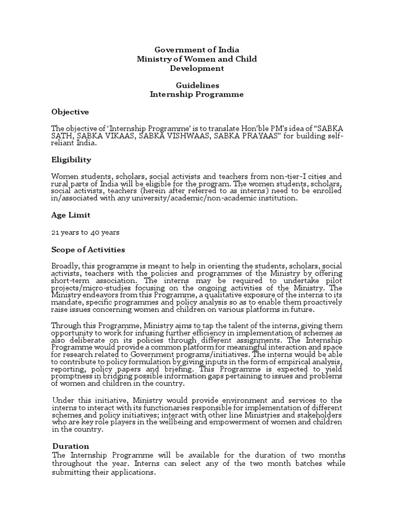 Internship Guideline.._0 | PDF