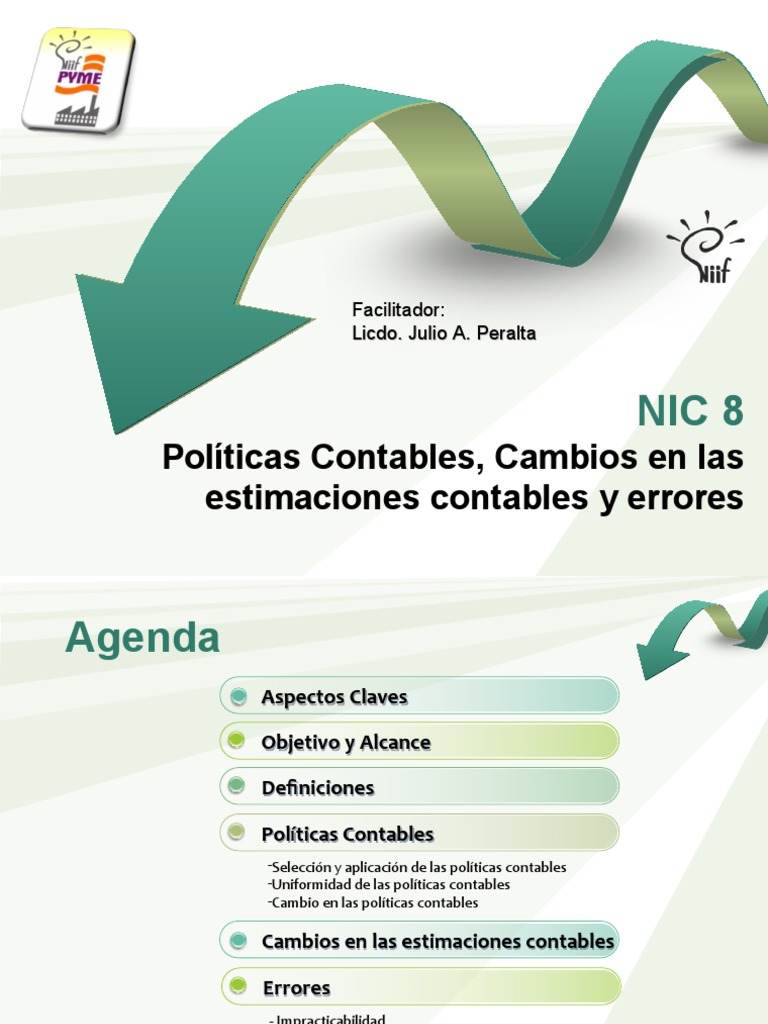 Cambios en las políticas contables, estimaciones contables y corrección de errores según NIC 8 ...