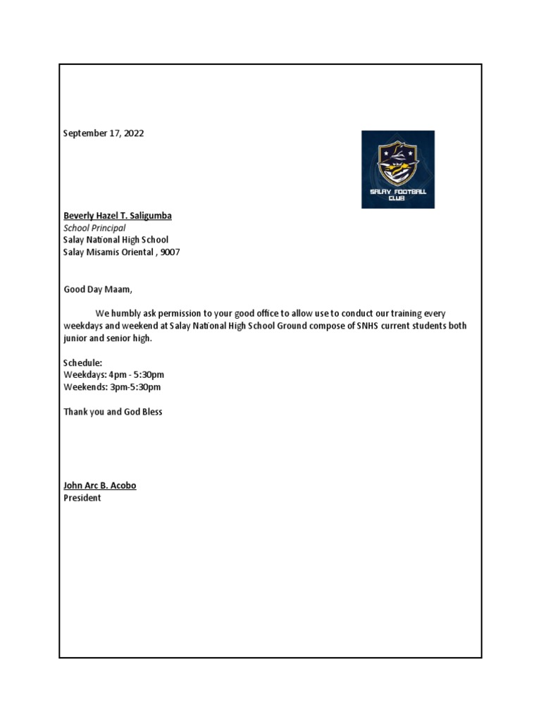 FC Letter | PDF