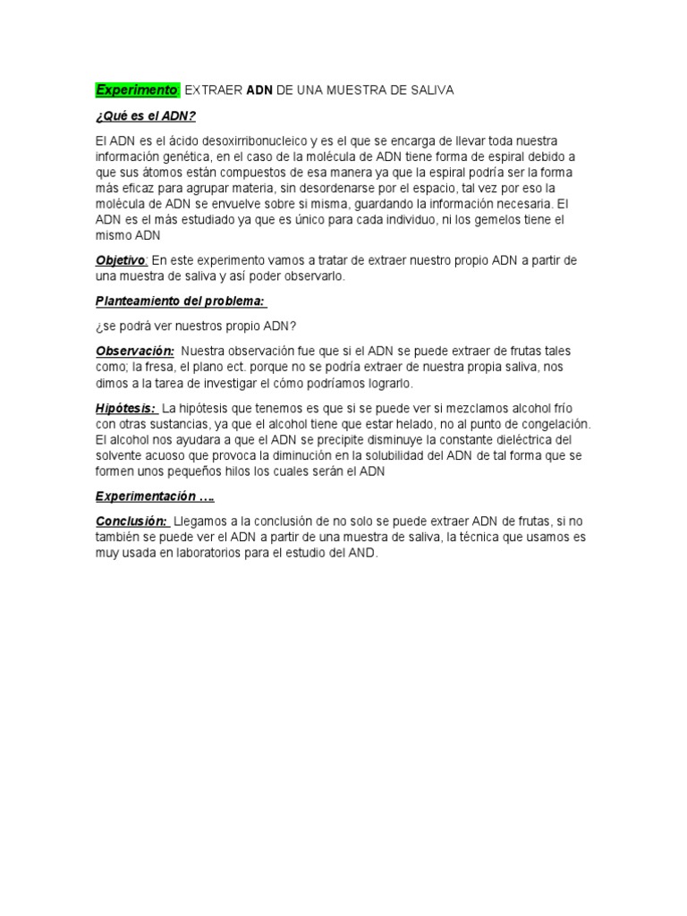 Experimento 1 Bio 2023 | PDF