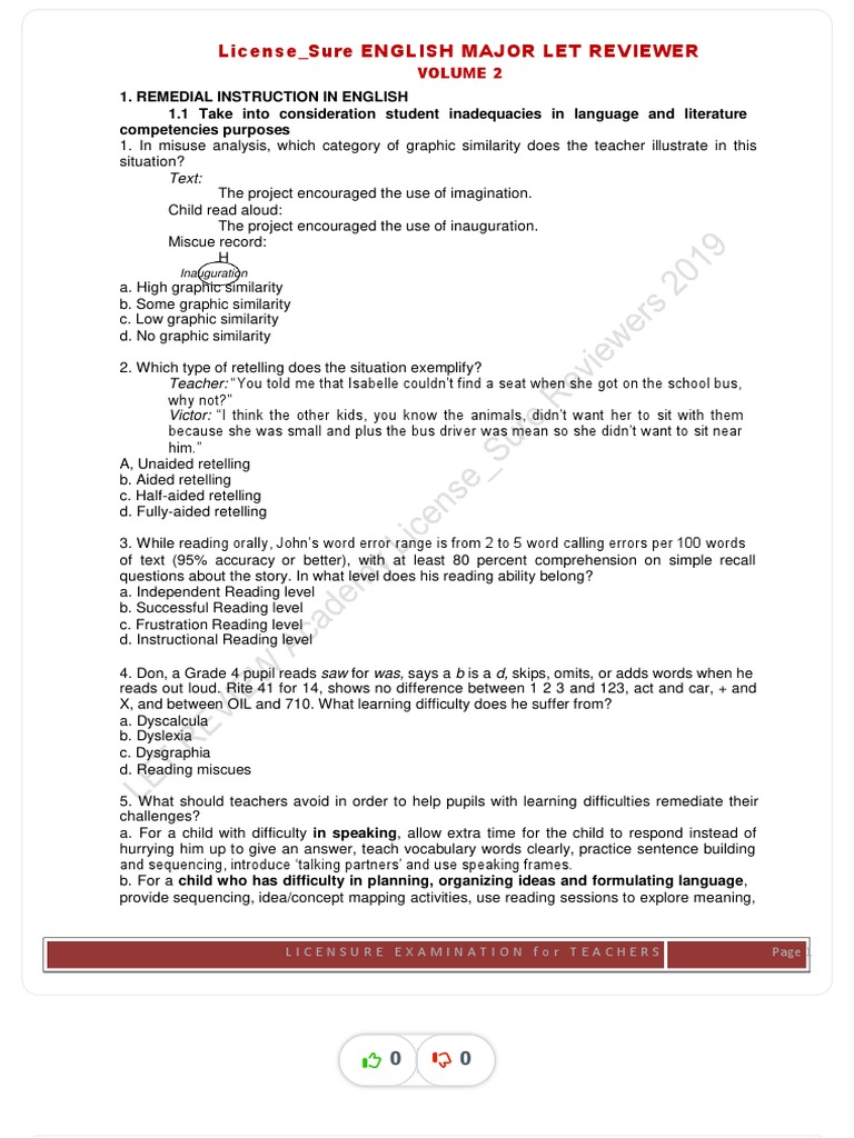 340 Lorimar 2 English Major Reviewer 1 PDF | PDF | Language Education | Curriculum