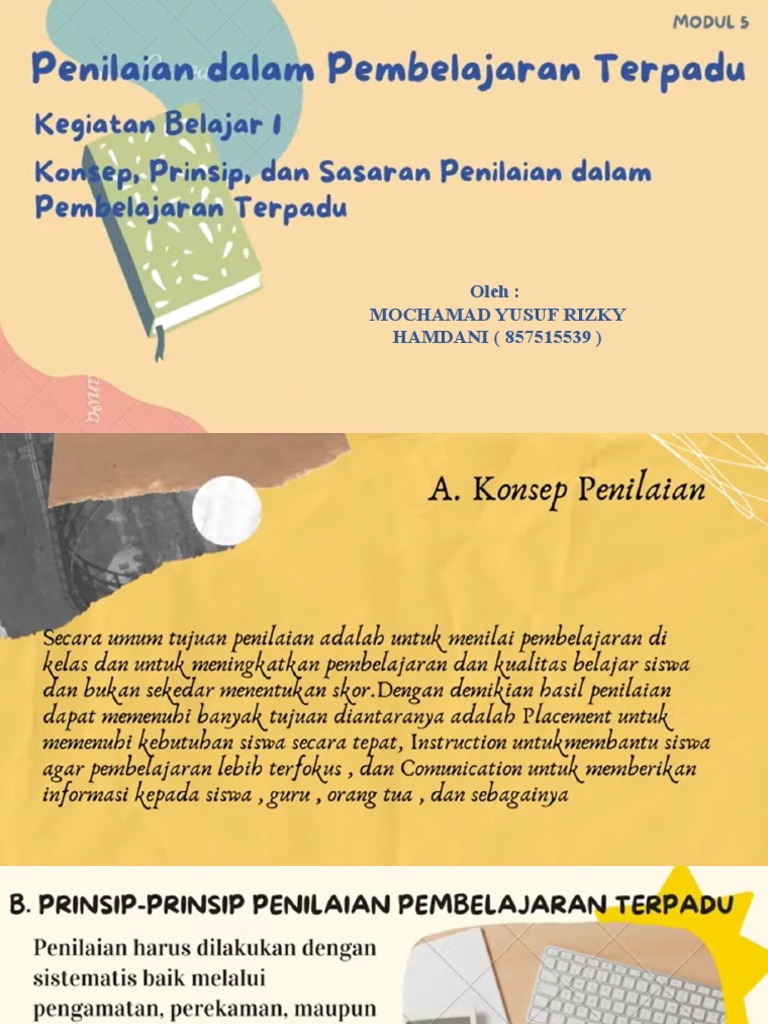 Modul 5 Pembelajaran Terpadu | PDF