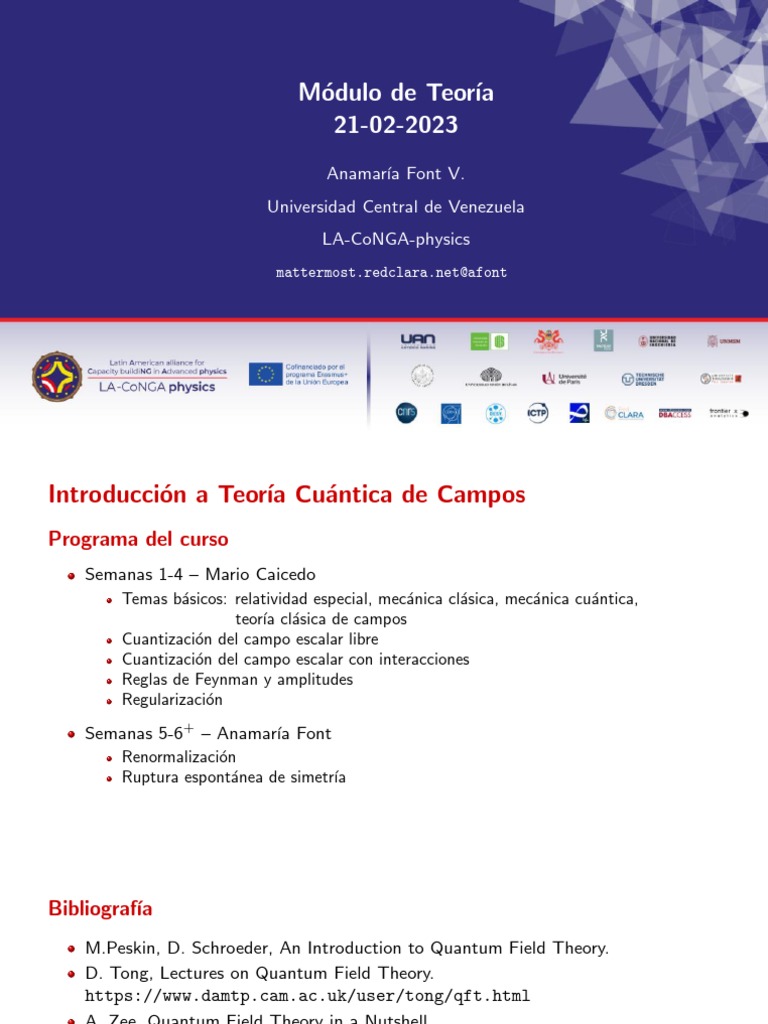 Clase 2102 Parte1 PDF | PDF | Teoría de la perturbación | Teoría del campo cuántico