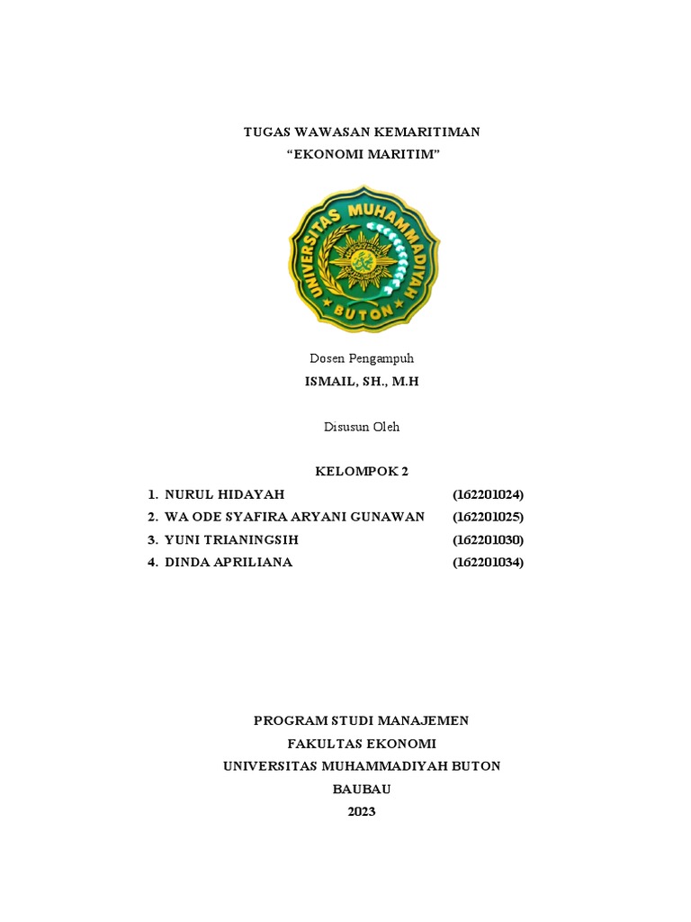 Ekonomi Maritim | PDF | Sains & Matematika