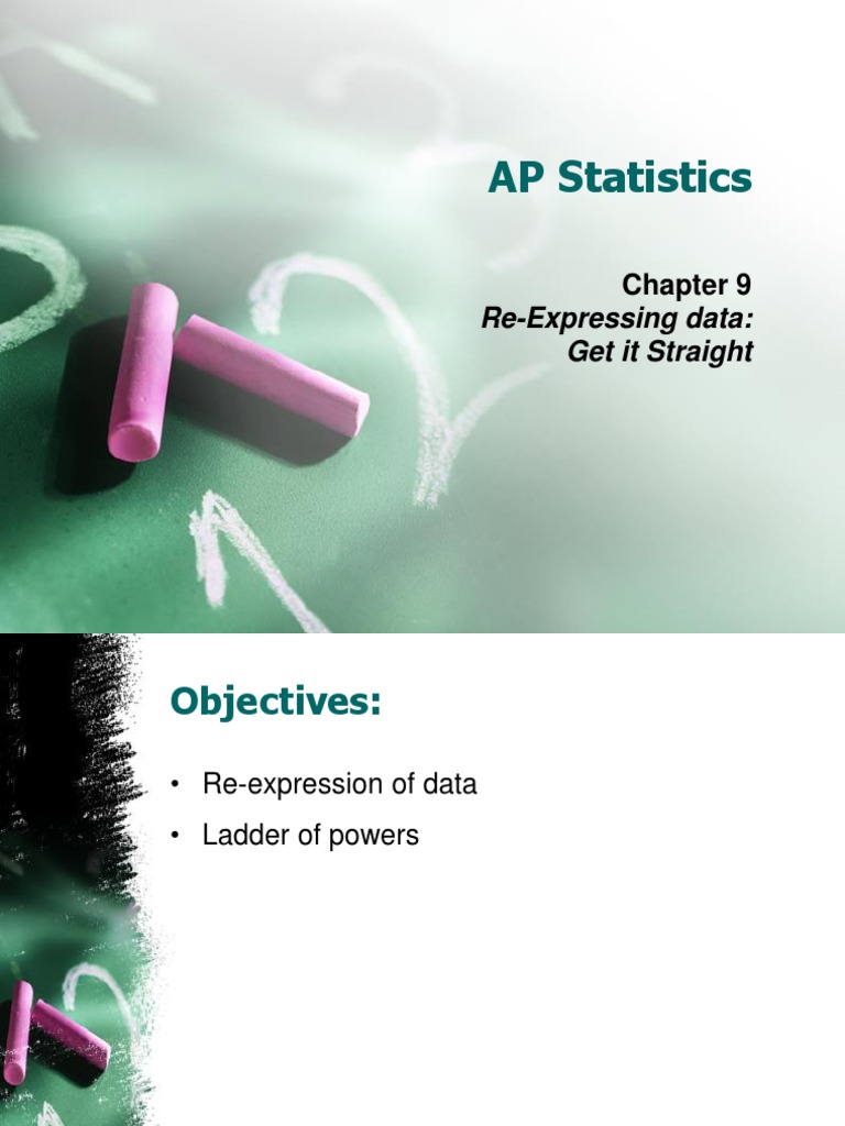 AP Statistics: Re-Expressing Data: Get It Straight | PDF | Logarithm | Exponential Function