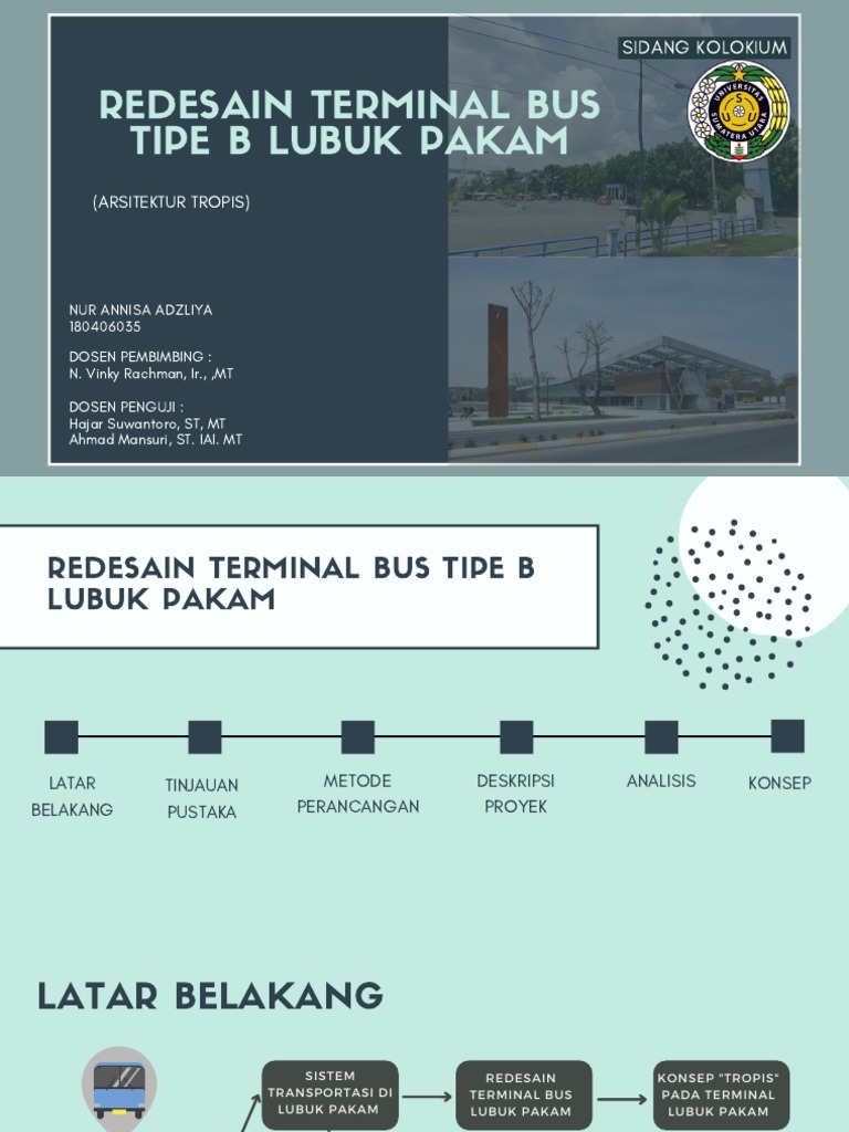 Redesain Terminal Bus Lubuk Pakam | PDF