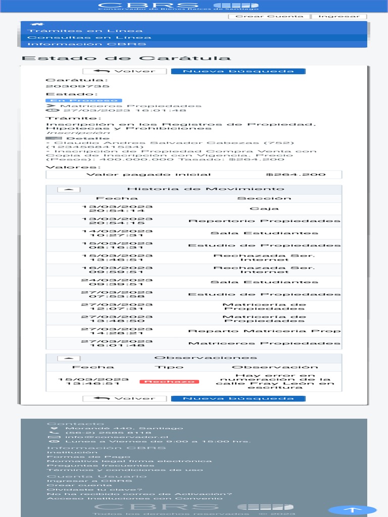 Estado de Carátula CBRS PDF | PDF | Informática | ciberespacio