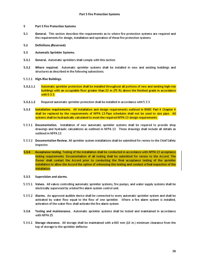 Accord-Building Standard For Sprinkler | PDF | Fire Sprinkler System | Safety