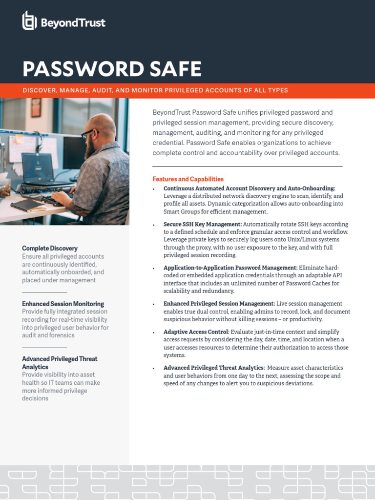 Password Safe Datasheet | PDF | User (Computing) | Access Control