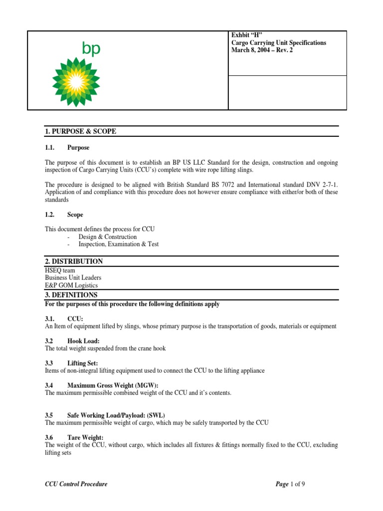 CCU Design and Inspection Standards | PDF | Nondestructive Testing | Cargo