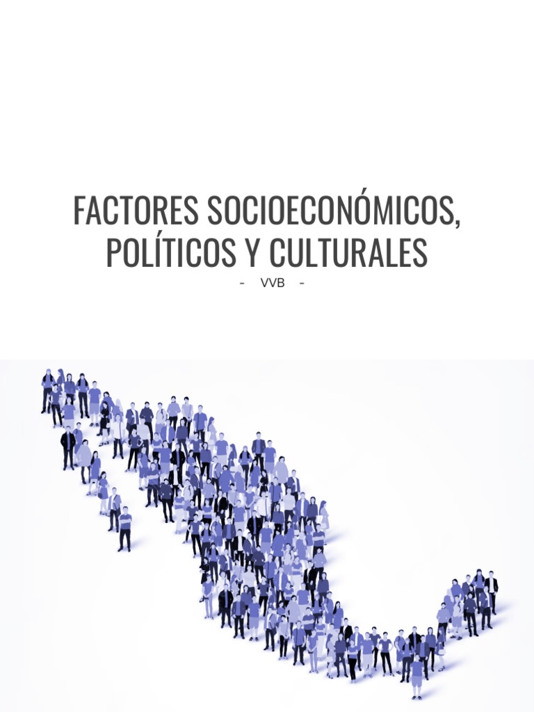 Factores Socioeconómicos, Políticos y Culturales | PDF