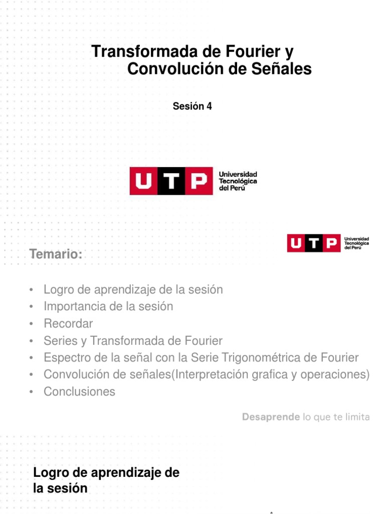 Fourier y Convolución de Señales | PDF | Transformada de Fourier ...