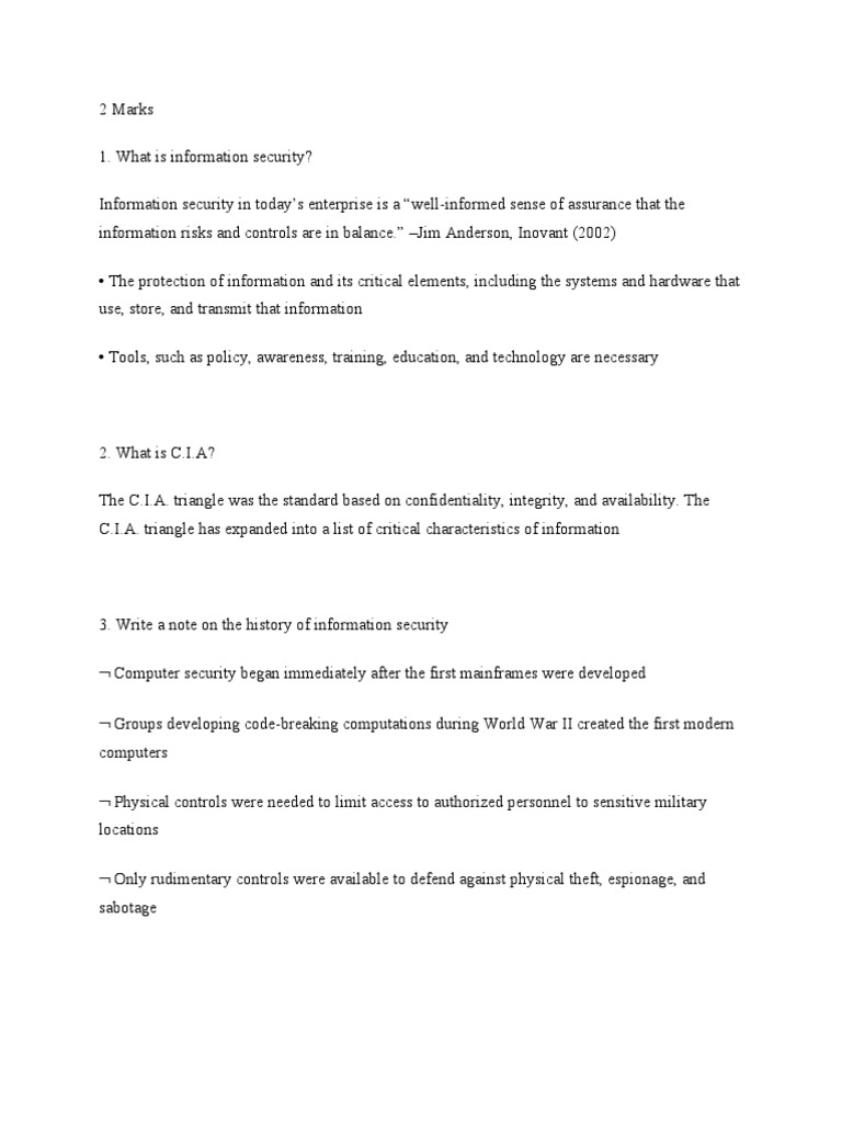 Information Security Pdf Firewall Computing Threat Computer