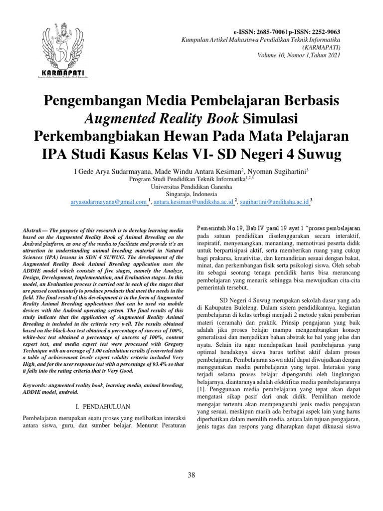 Jurnal AR-Book | PDF