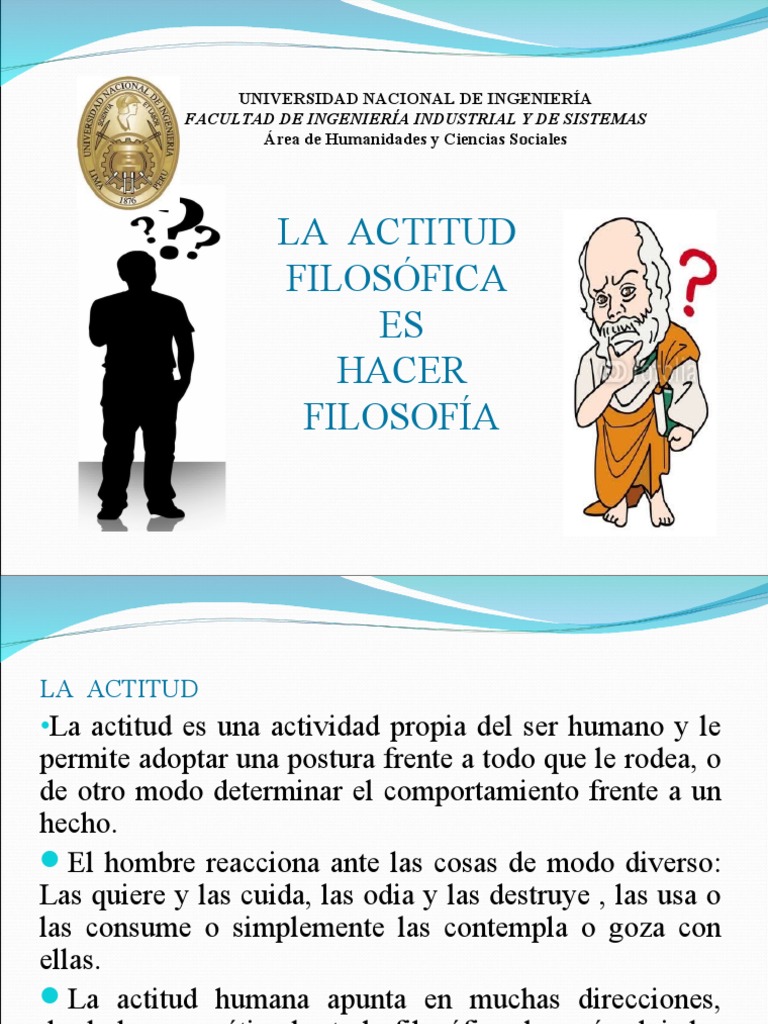 Actitud Filosófica: Definición y Características | PDF | Conocimiento ...