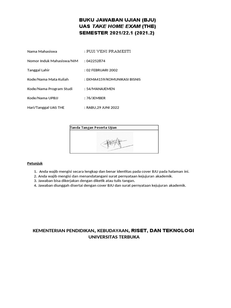 BJU - Umum Revisi Stempel TDK Gerak | PDF