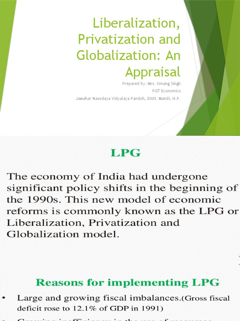 CH 3 LPG An Appraisal - PPT | PDF