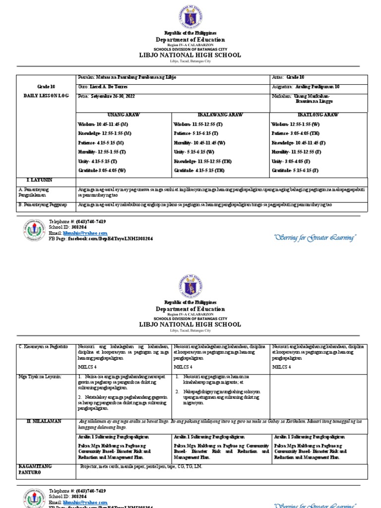 DLL Q1 (Week6) | PDF