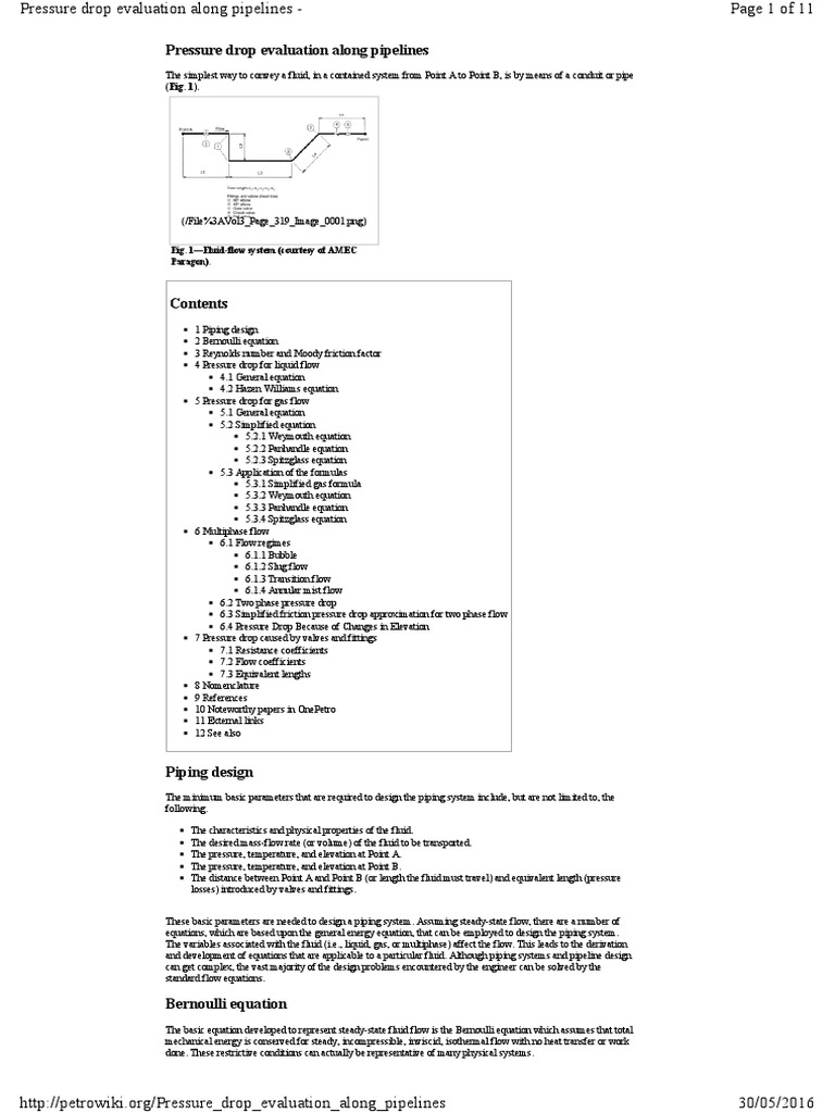 Pressure_drop_evaluation_along_pipelines | PDF | Fluid Dynamics | Viscosity