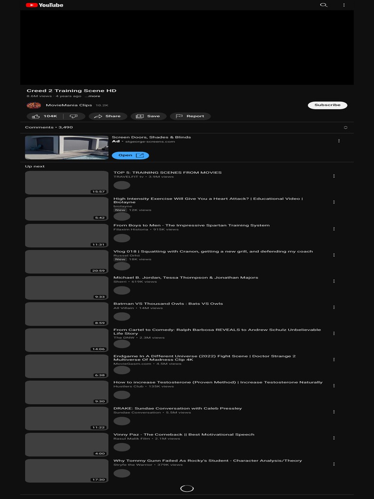 Creed 2 Training Scene HD - YouTube | PDF