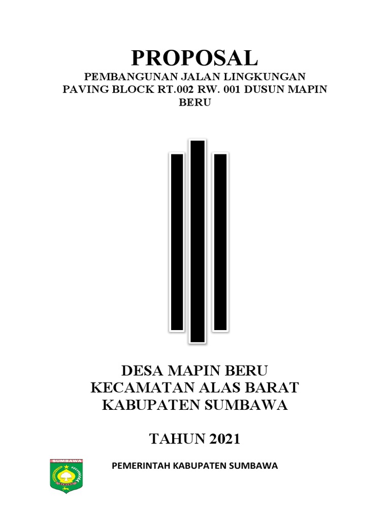 Proposal Paving Block | PDF