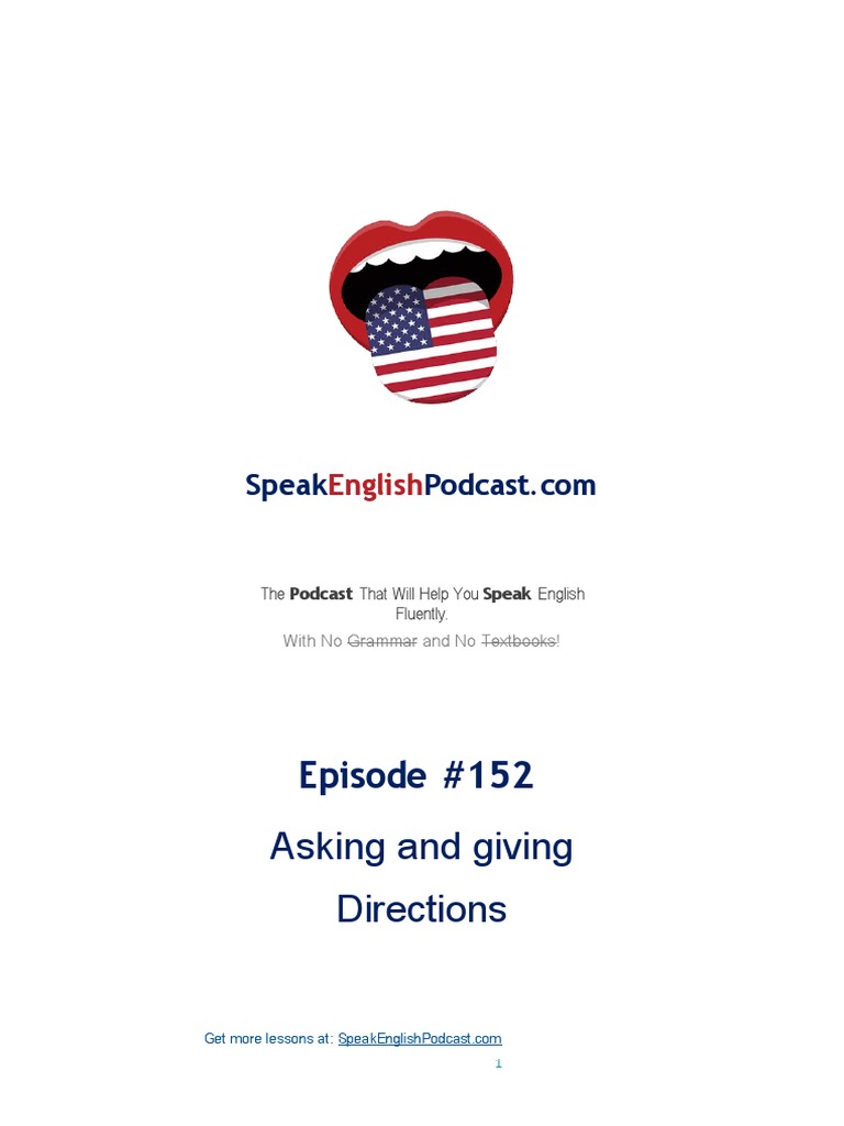 152 Asking and Giving Directions in English | PDF