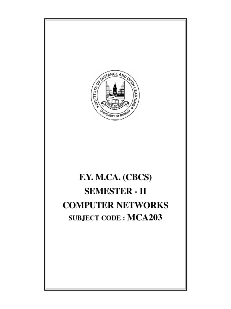 MCA Computer Network 1 PDF | PDF