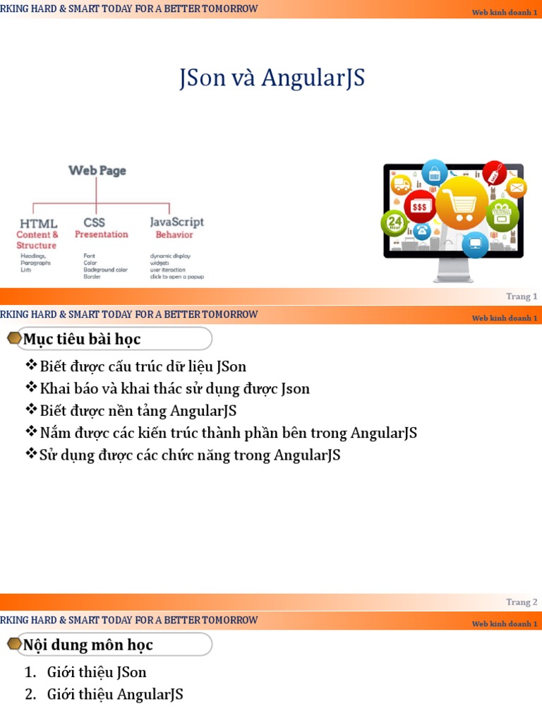 11-Giới thiệu JSon và AngularJS (3t) | PDF