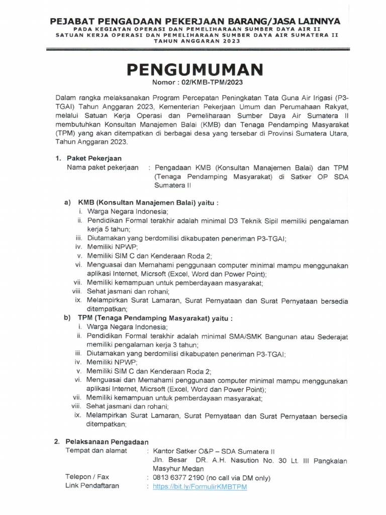 Pengumuman PDF | PDF