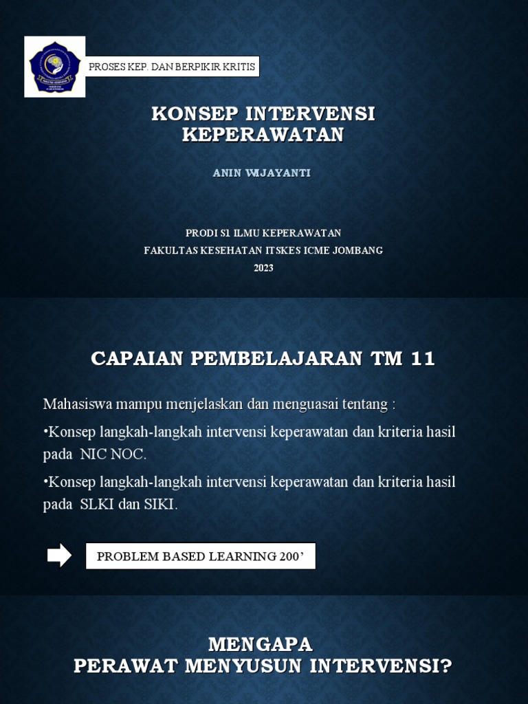 Konsep Intervensi Keperawatan | PDF | Karier & Perkembangan | Pengembangan Diri