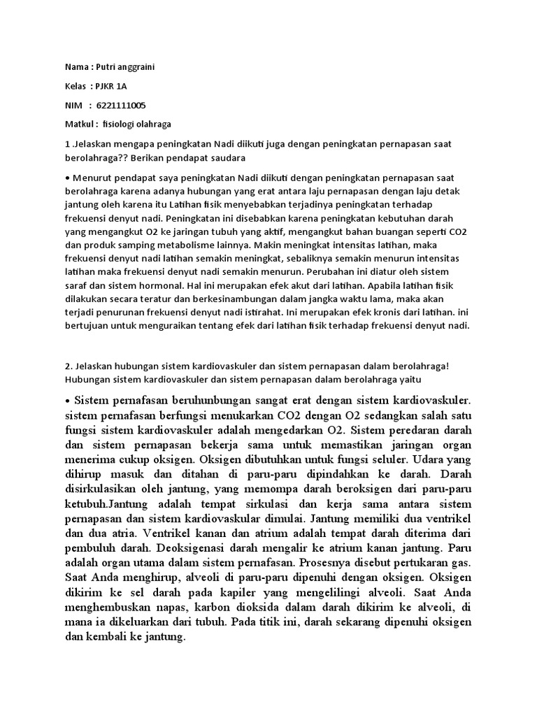Tugaa Projek Fisiologi Putri Anggraini | PDF Tugaa Projek Fisiologi Putri Anggraini | PDF