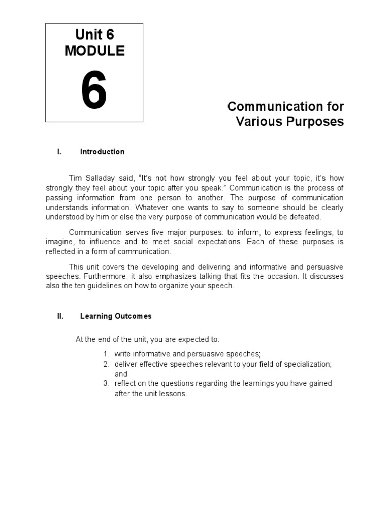 Structuring Informative Speeches | PDF | Communication | Concept
