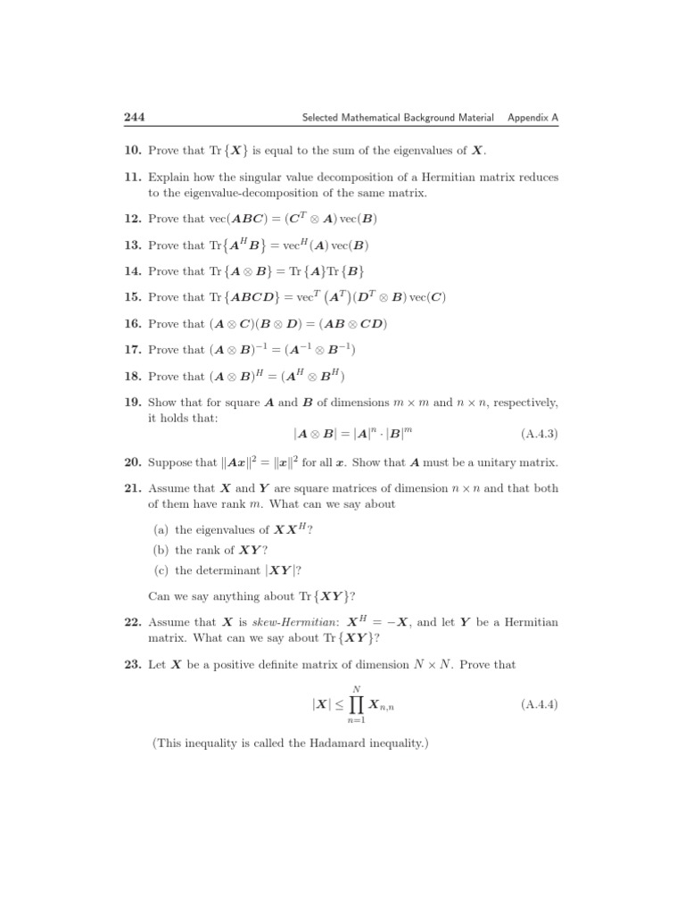 Matrix - Props | PDF | Matrix (Mathematics) | Mathematical Physics