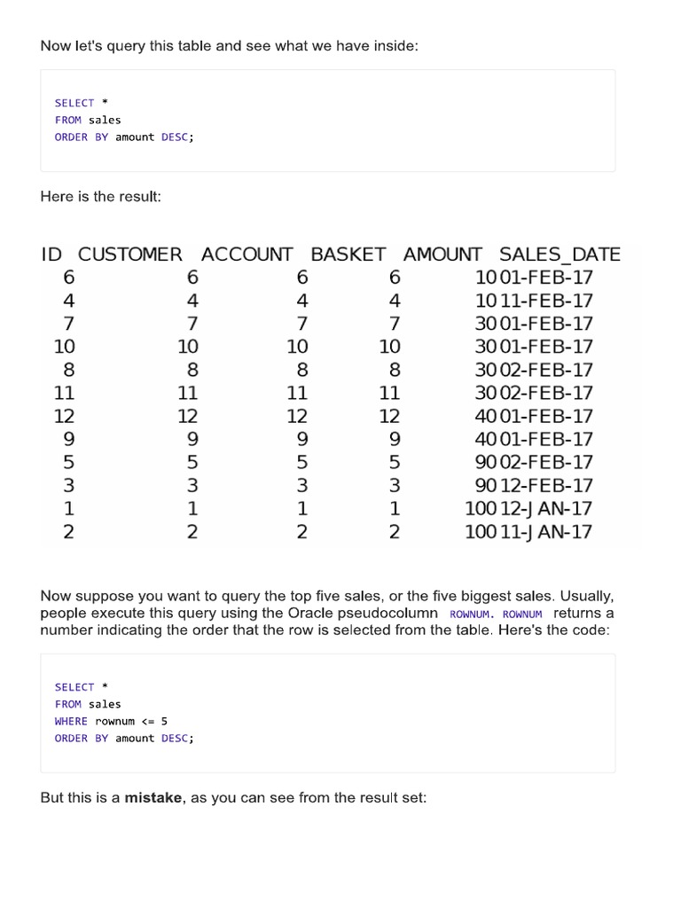 Five Types of Top N Queries 1.pdf | PDF