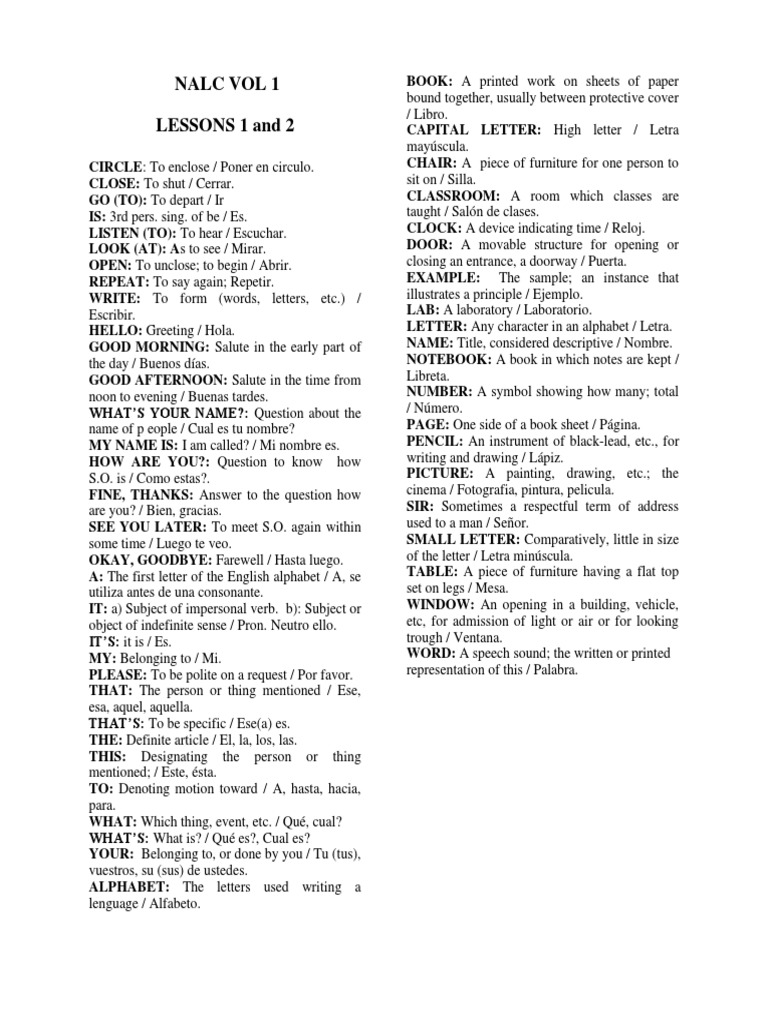 Guía NALC Vol 1 | PDF