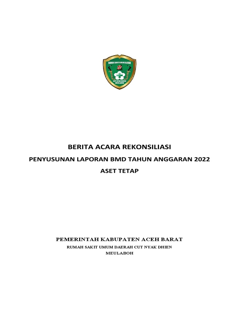 Cover Berita Acara Rekonsiliasi Model 2 | PDF