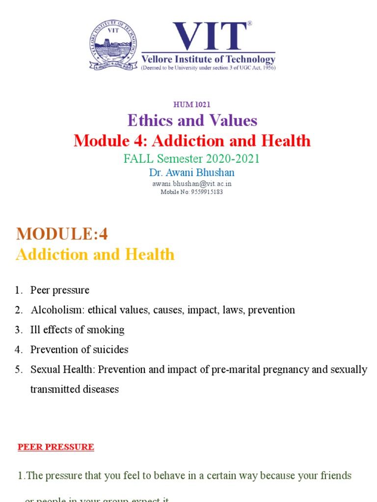 Module 4 - Addiction and Health | Download Free PDF | Sexually ...