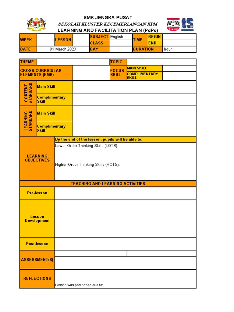 Template RPH 2023 New | PDF | Communication | Information