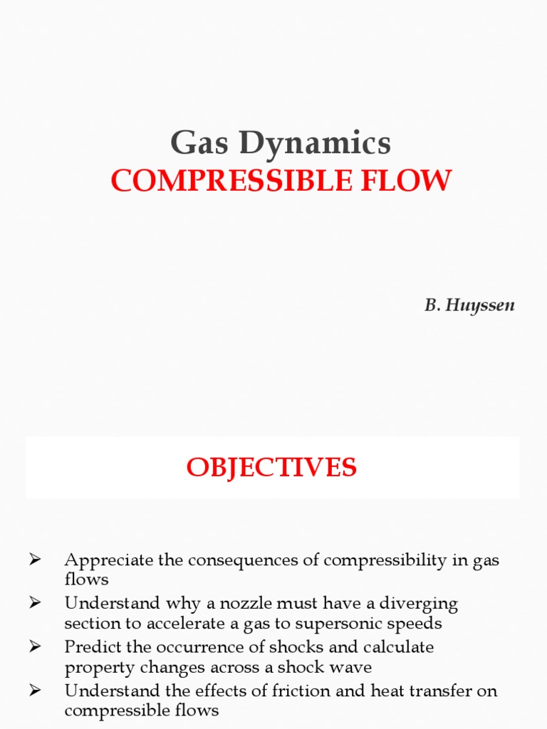 Lecture 1 - Compressible Flow | PDF