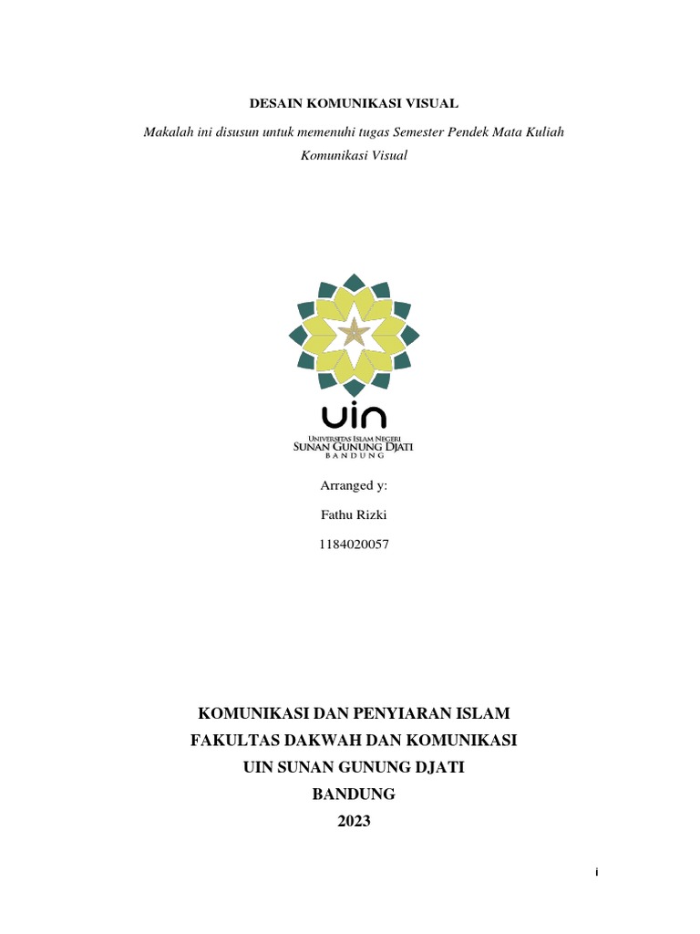 Makalah Komunikasi Visual | PDF