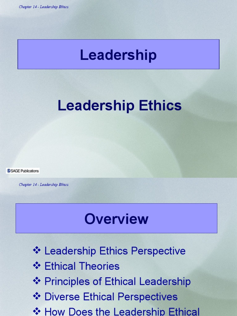 Ethical Leadership Principles Explained | PDF | Leadership | Justice