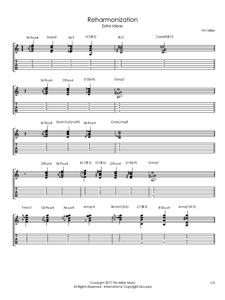 Reharmonization Chromatics and More PDF | PDF