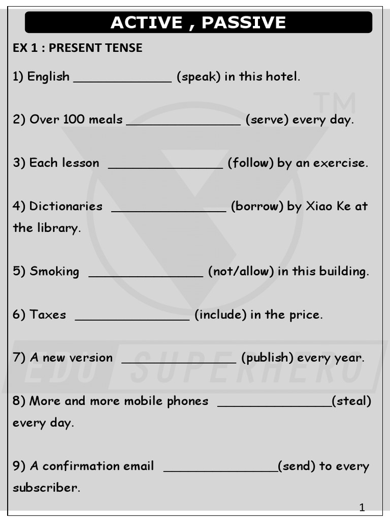 Active, Passive | PDF