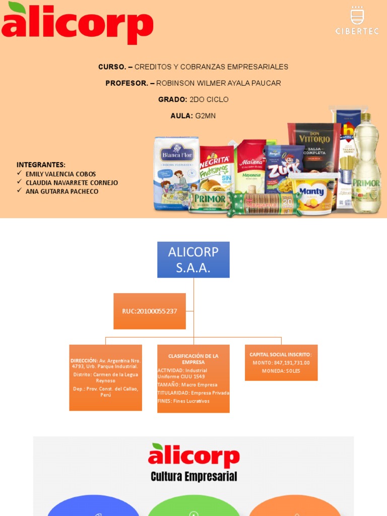 Alicorp Presentación | PDF | Negocios