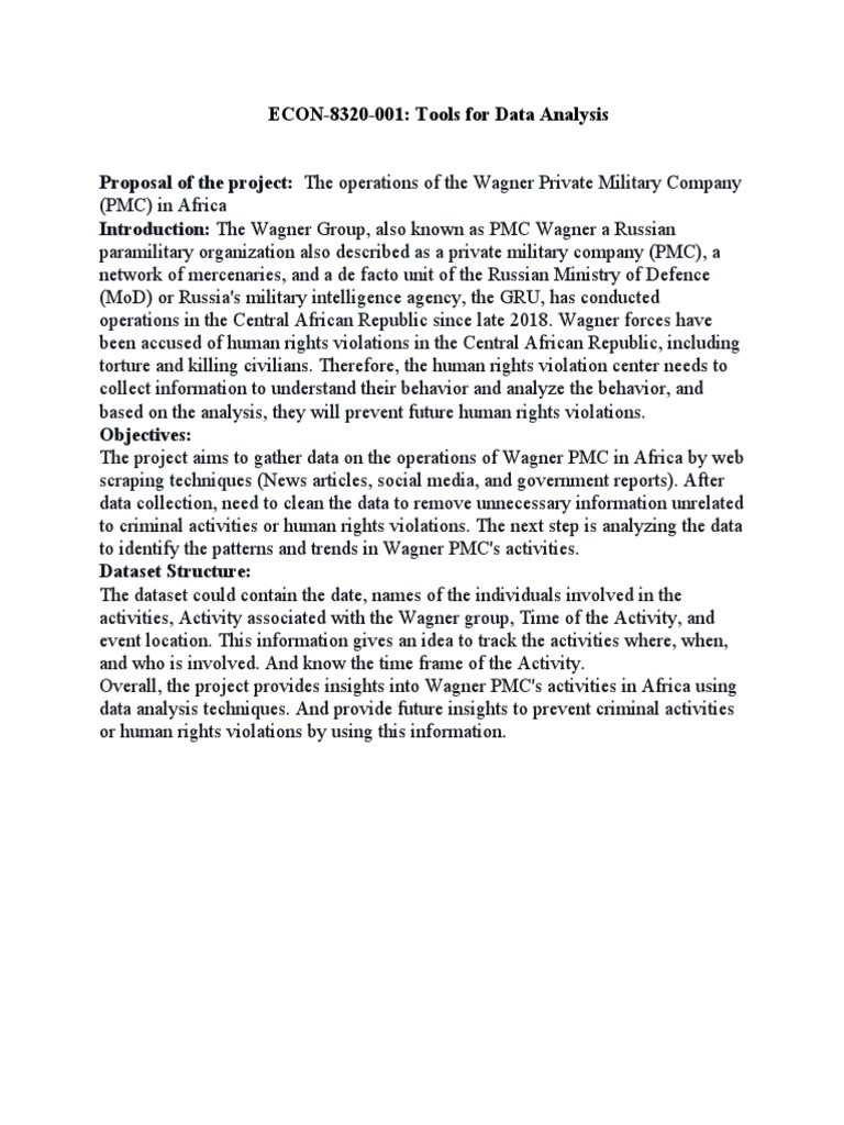 Project Proposal-Econ-8320 | PDF