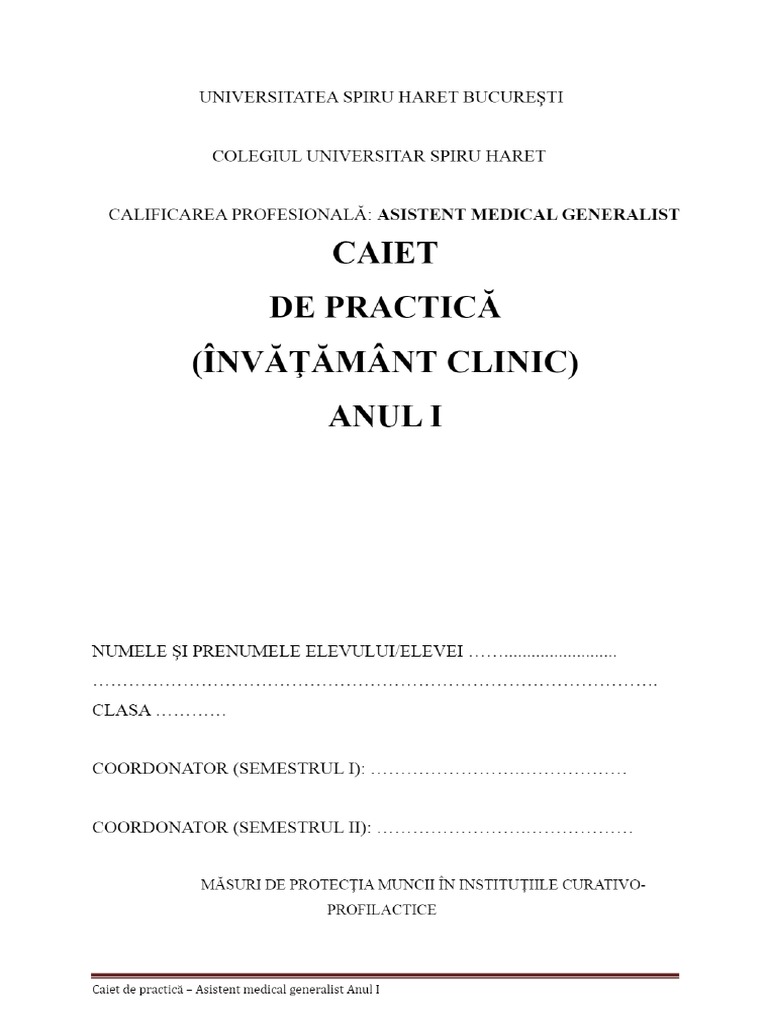 MODEL Completat Caiet de Practica AMG - TOAZ - INFO PDF | PDF