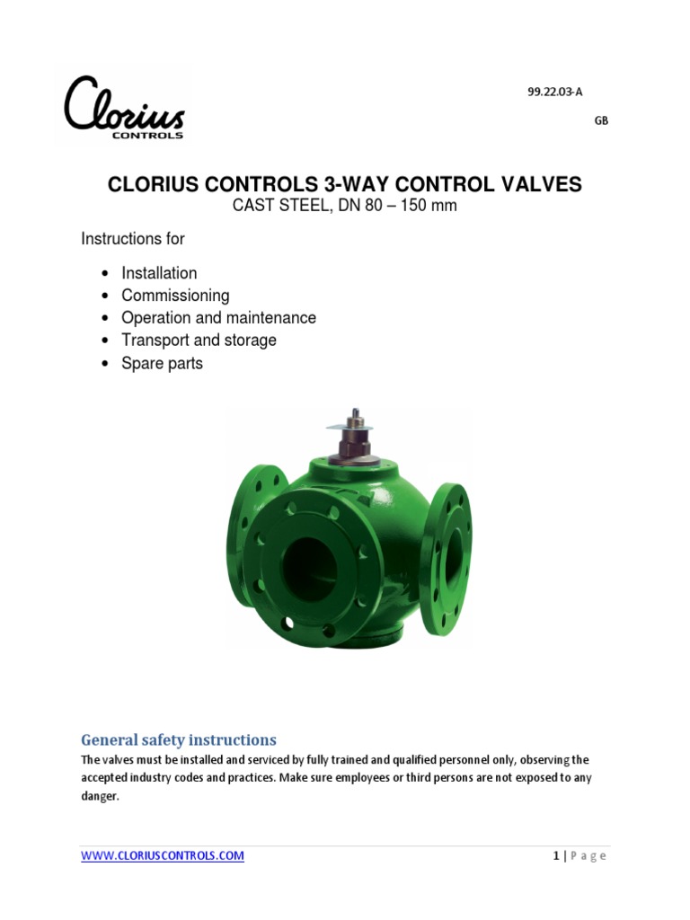 Clorius 3-Way Control Valve Guide | PDF | Valve | Building Engineering