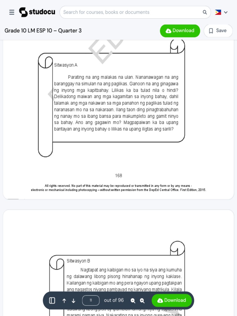 Grade 10 LM ESP 10 - Quarter 3 - DEPED COPY 1 Edukasyon Sa Pagpapakatao ...