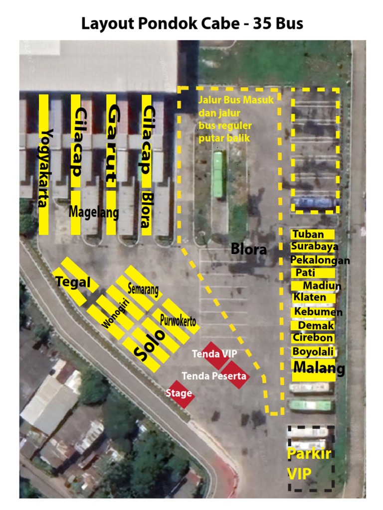 Layout Bus Pondok Cabe PDF | PDF