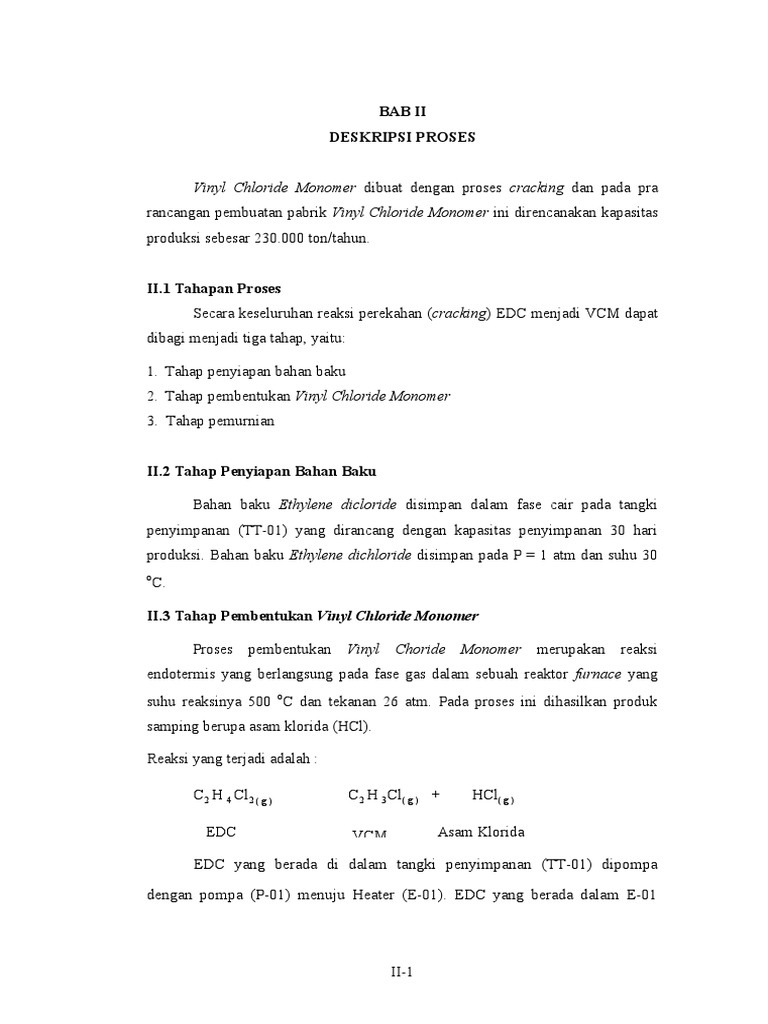 Bab Ii Deskripsi Proses | PDF | Teknologi & Rekayasa